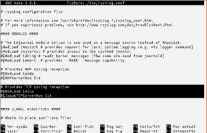 rsyslog: configure syslog TCP reception - Rainer Gerhards