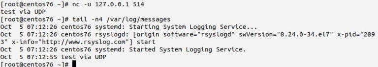 rsyslog: configure syslog UDP reception - Rainer Gerhards