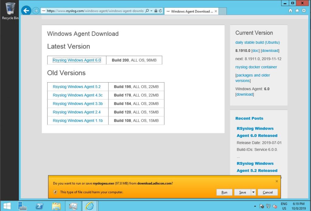 Rsyslog Integrating Windows Event Log Via Udp Rainer Gerhards