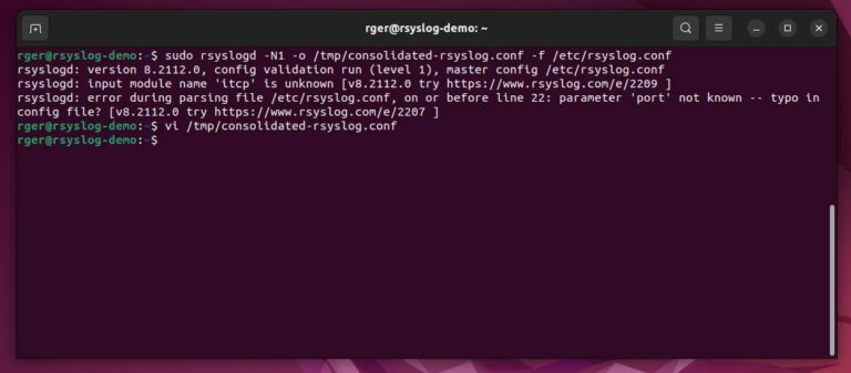 rsyslog: how to debug rsyslog.conf problems? - Rainer Gerhards